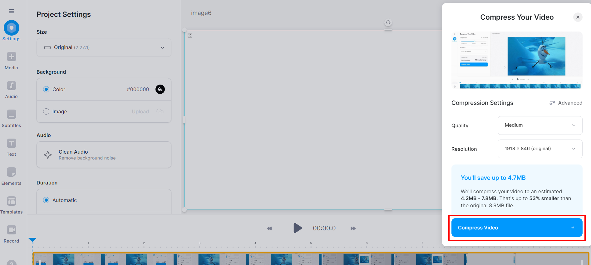 How to Compress a GIF Using VEED (Without Losing Quality)